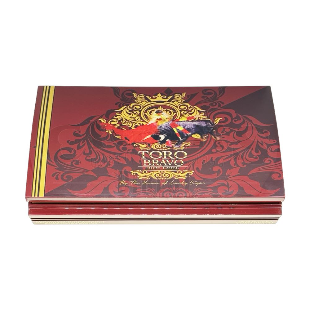Buy Lucky Cigar Toro Bravo Ruby Label Figurado Box Pressed Cigars