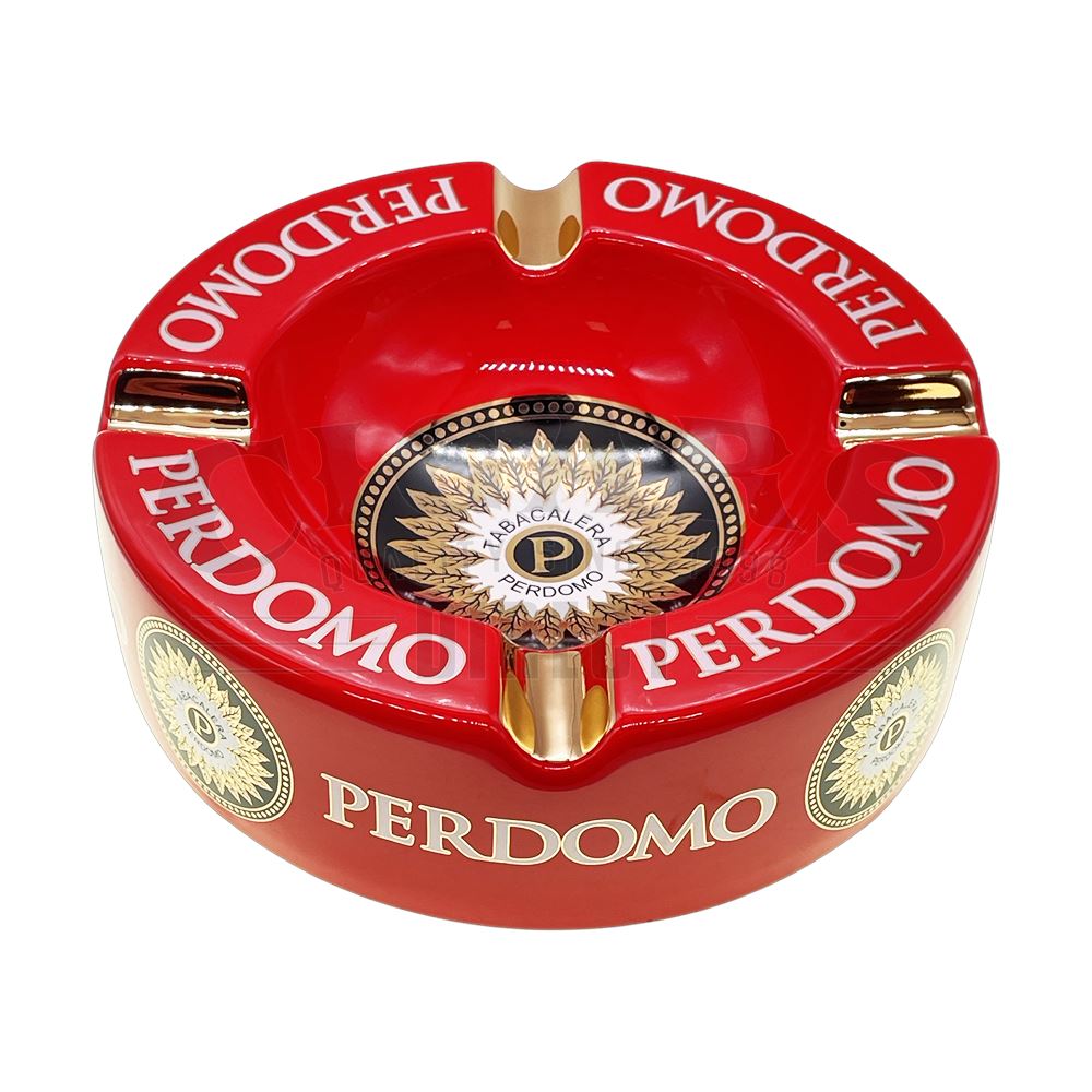 Buy Perdomo Red and Gold Foil Ashtrays Online and Save