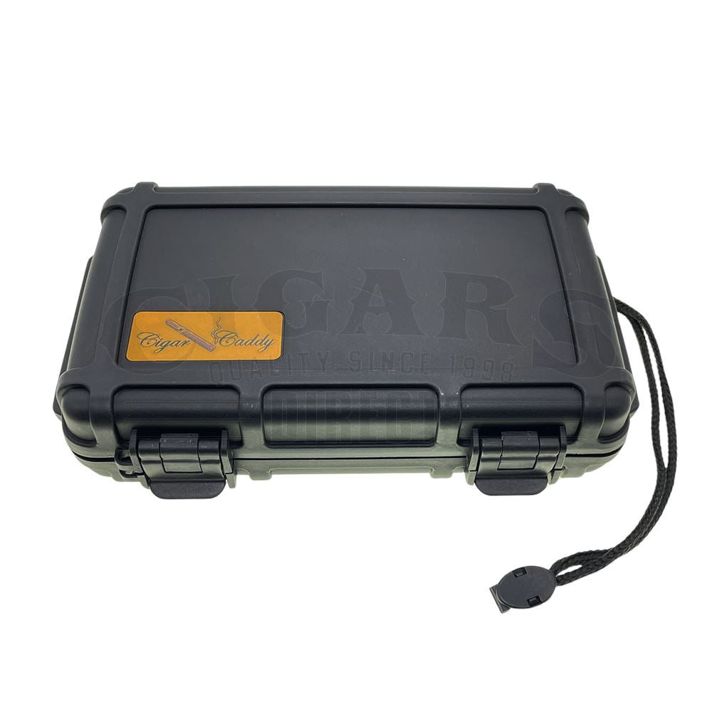 Cigar Caddy 5ct. Black Waterproof Travel Humidor - Extra Wide Buy ...