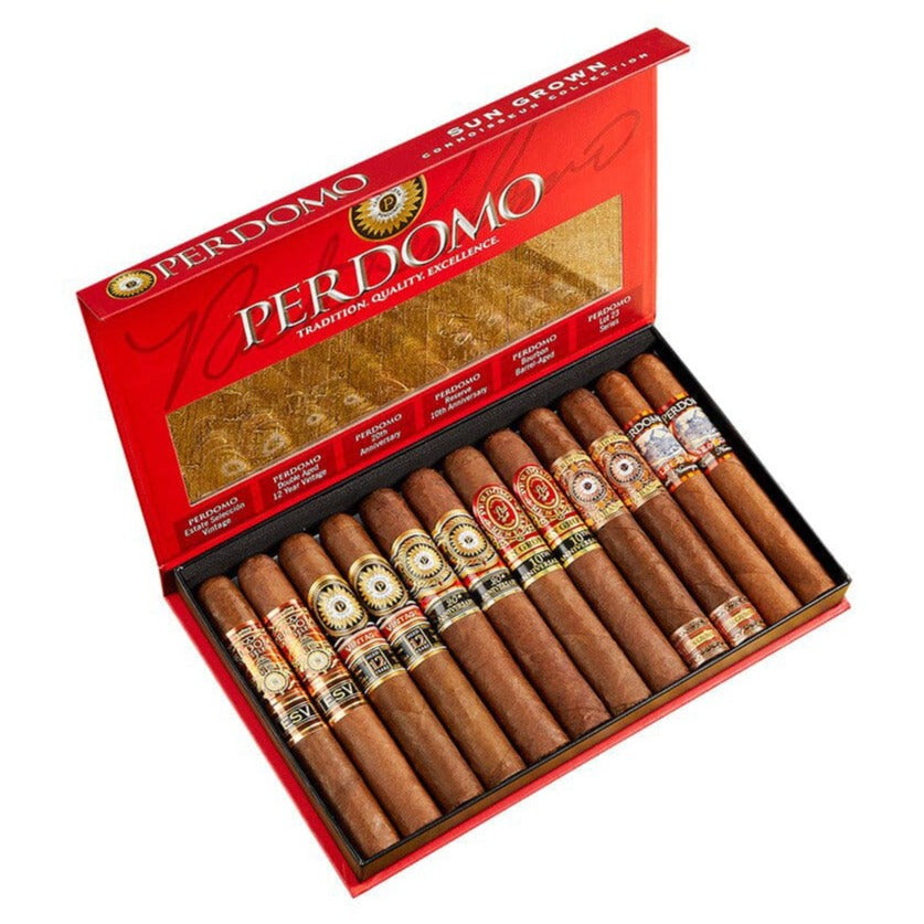 Buy Perdomo Connoisseur Collection Sun Grown Samplers of 12 Online and Save