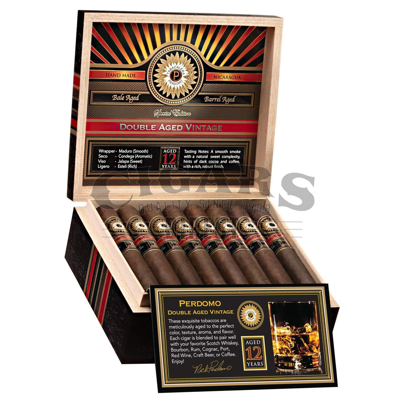 Perdomo Double Aged 12 Year Vintage Maduro Robusto Cigars Online