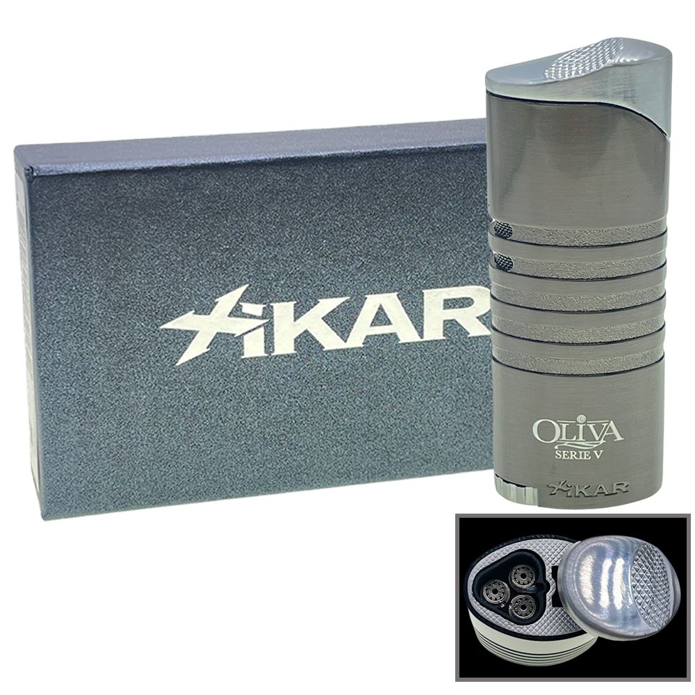 Buy Oliva V Xikar Ellipse Iii Triple Flame Lighter Gunmetal Online And Save